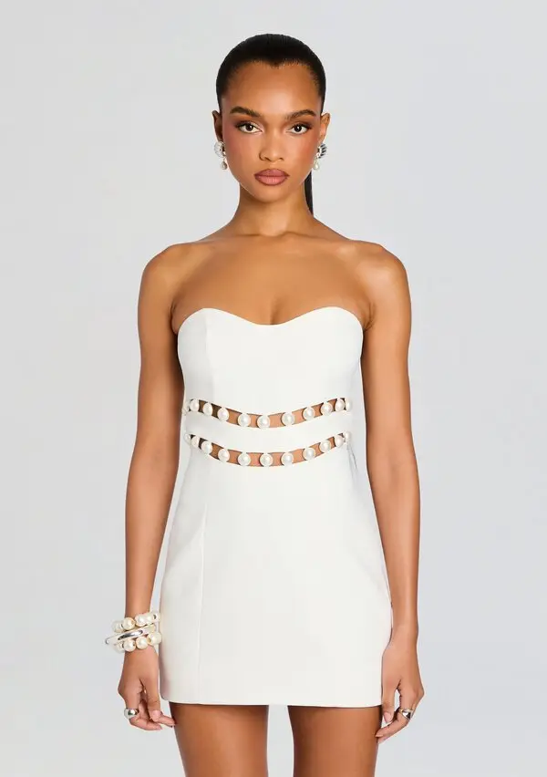 Retrofete Alyce Strapless Mini Dress