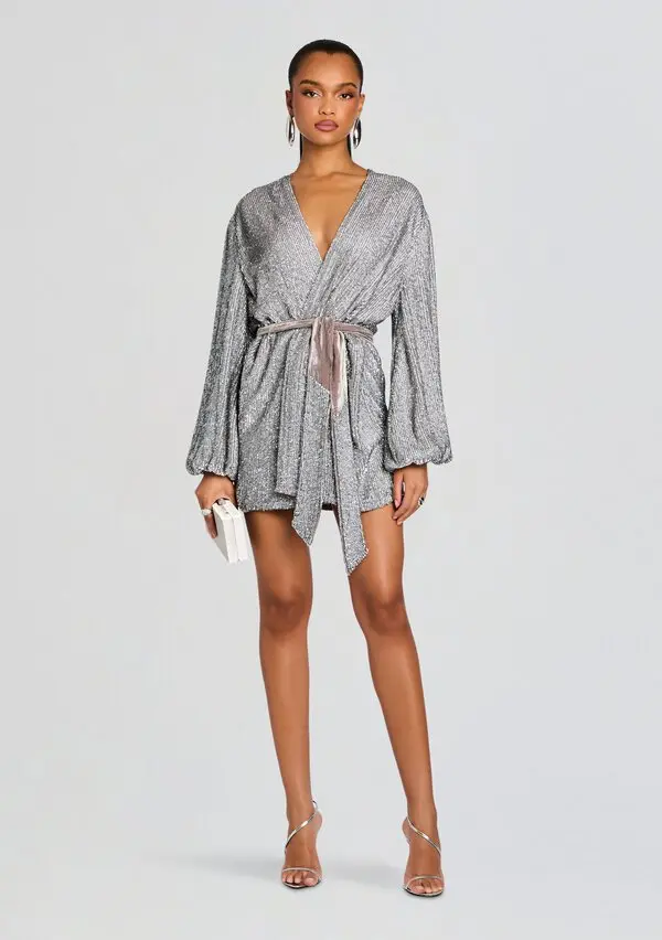 Retrofete Gabrielle Robe - Silver Cloud