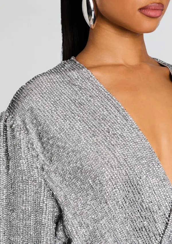 Retrofete Gabrielle Robe - Silver Cloud