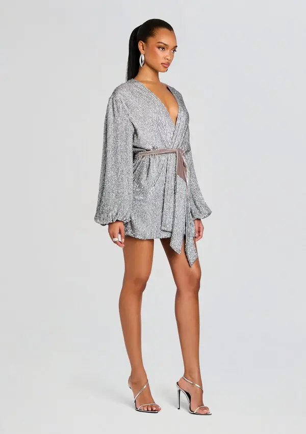 Retrofete Gabrielle Robe - Silver Cloud