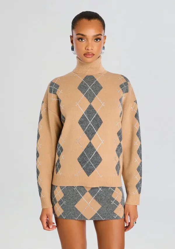Retrofete Alberte Embellished Sweater - Latte/dusk