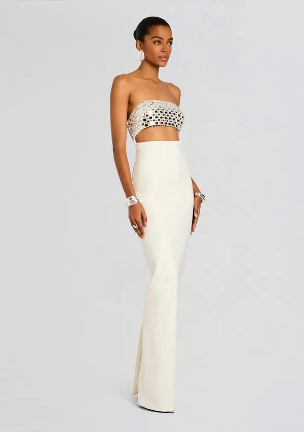 Retrofete Esmerelda Strapless Sequin Dress