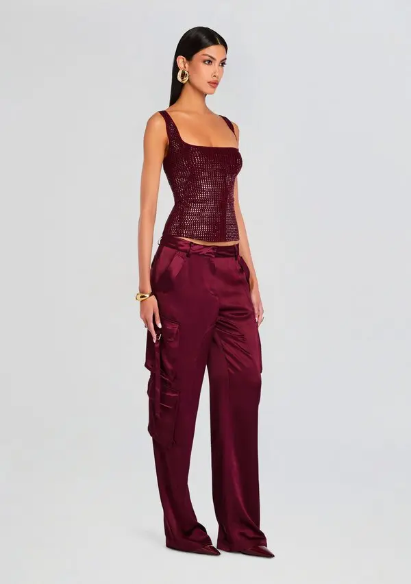 Retrofete Marzia Embellished Top - Port