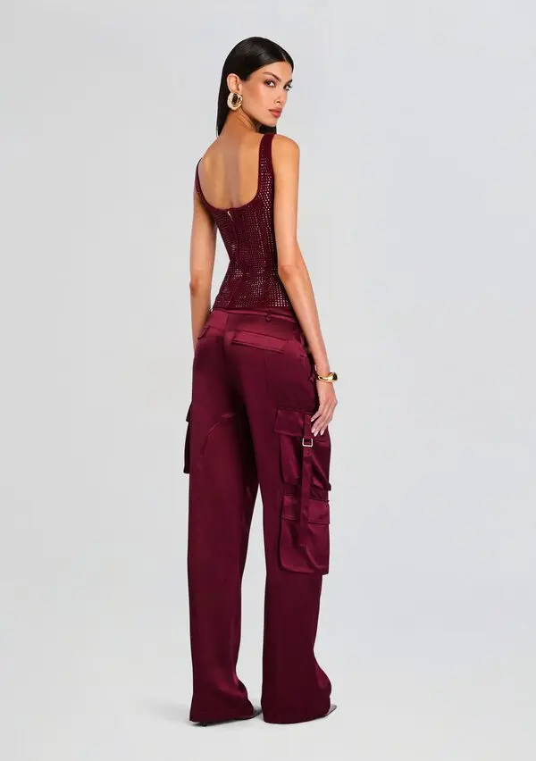 Retrofete Marzia Embellished Top - Port