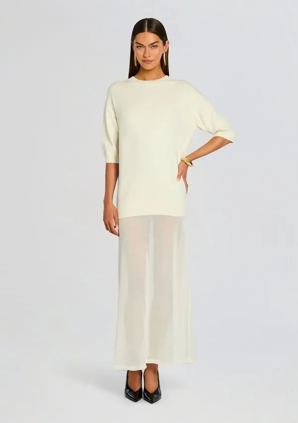 SEROYA Arwen Maxi Dress - Eggshell