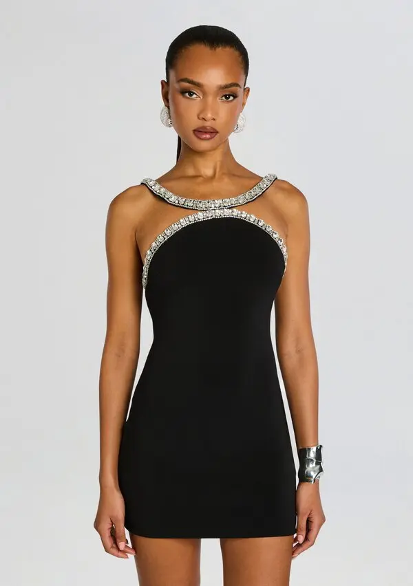 Retrofete Ailsa Embellished Dress - Black