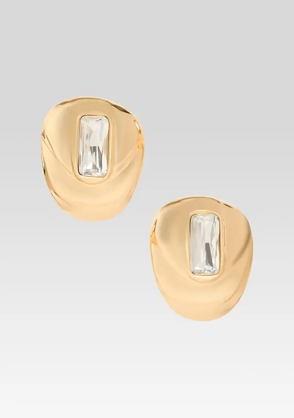Retrofete Bianca Earrings - Gold/clear