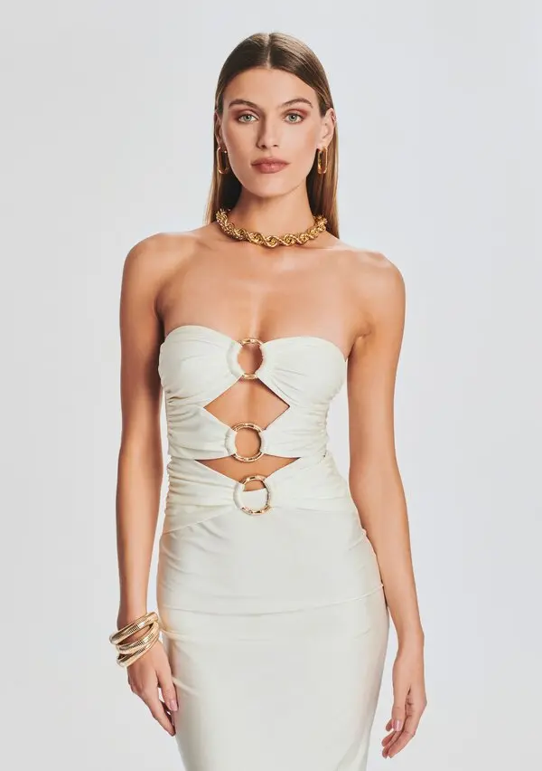 SHANI SHEMER Lily Lycra Maxi Dress