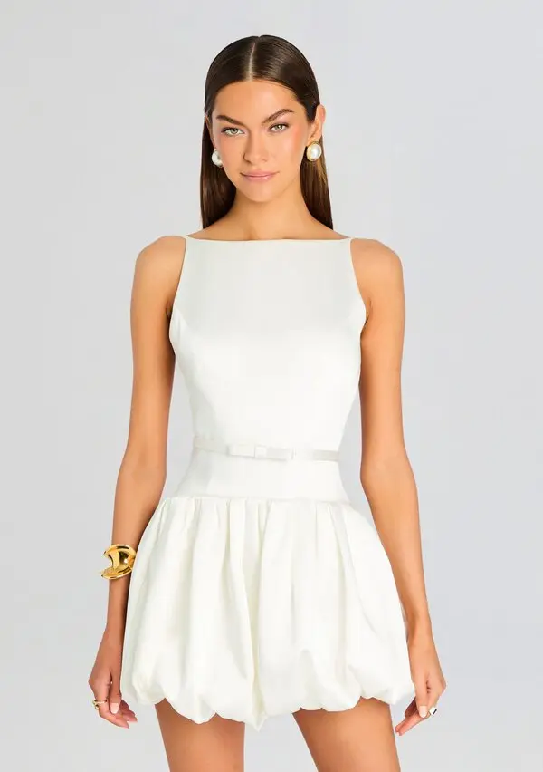 Retrofete Isolde Mini Dress - White