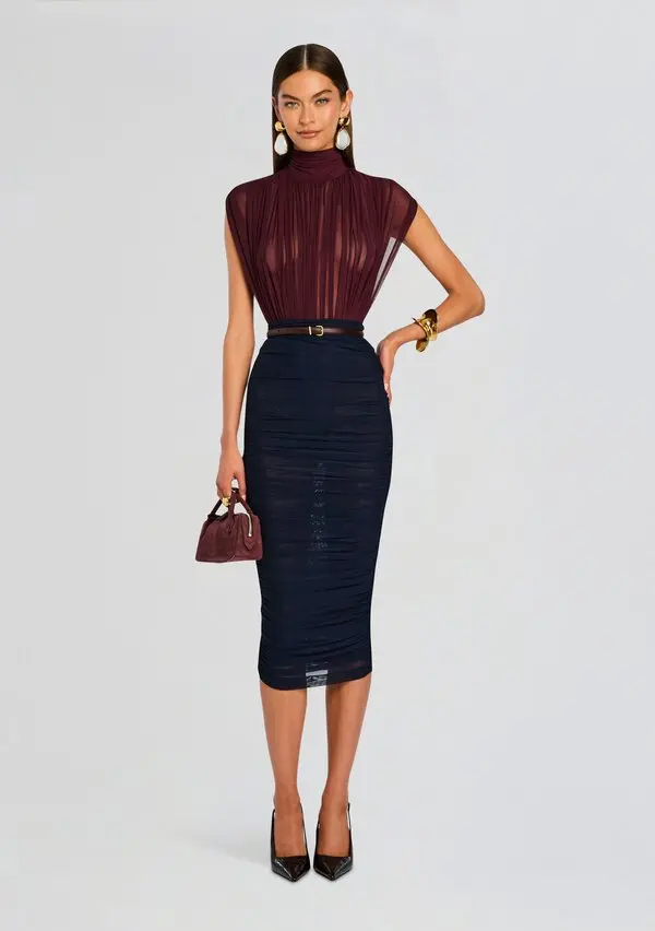 SEROYA Ada Midi Skirt