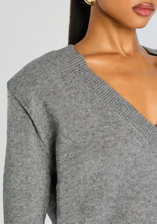 SEROYA Sylvie Sweater - Medium Grey