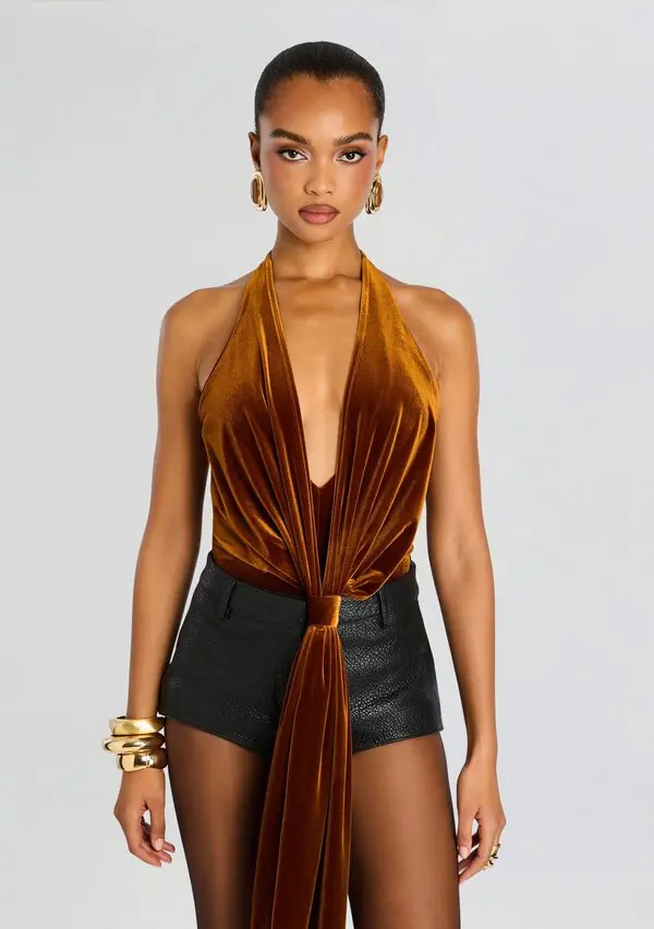 SEROYA Vika Velvet Bodysuit