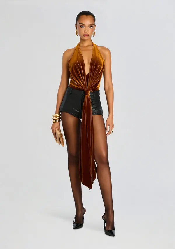 SEROYA Vika Velvet Bodysuit