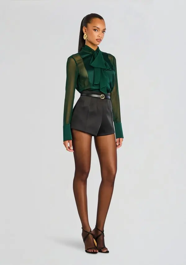 Retrofete Suri Silk Blouse - Pine
