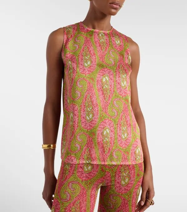 Etro Semi-sheer Jacquard Blouse
