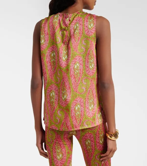 Etro Semi-sheer Jacquard Blouse