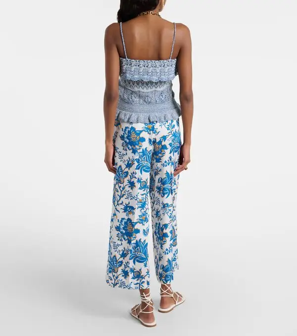 Etro Printed Wide-leg Pants