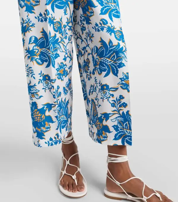 Etro Printed Wide-leg Pants