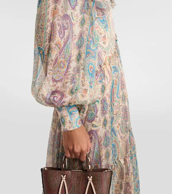 Etro Printed Silk Maxi Dress