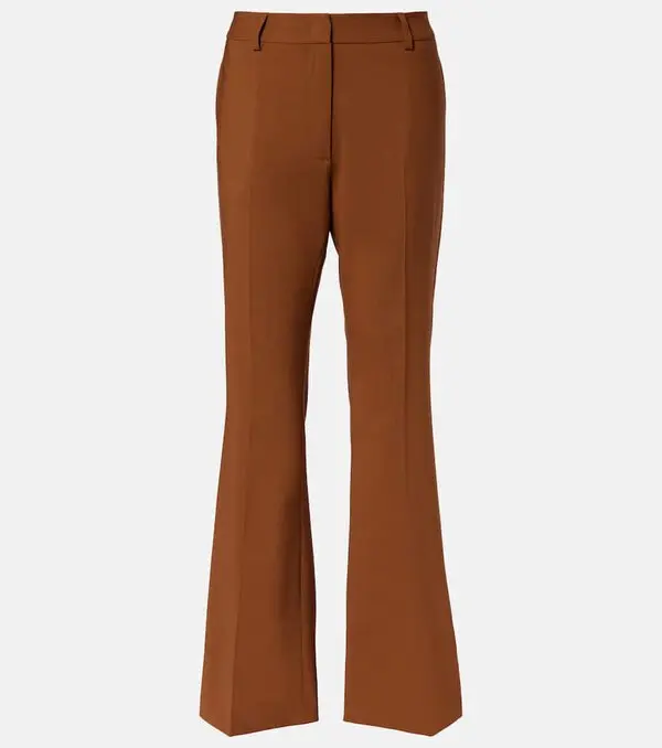 Etro Bootcut Wool-blend Trousers