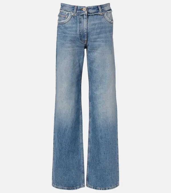 Versace Mid-rise Wide-leg Jeans