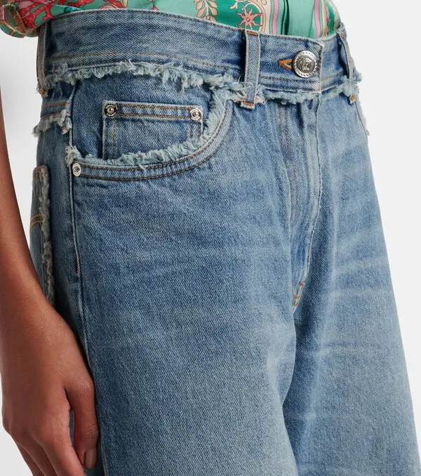 Versace Mid-rise Wide-leg Jeans