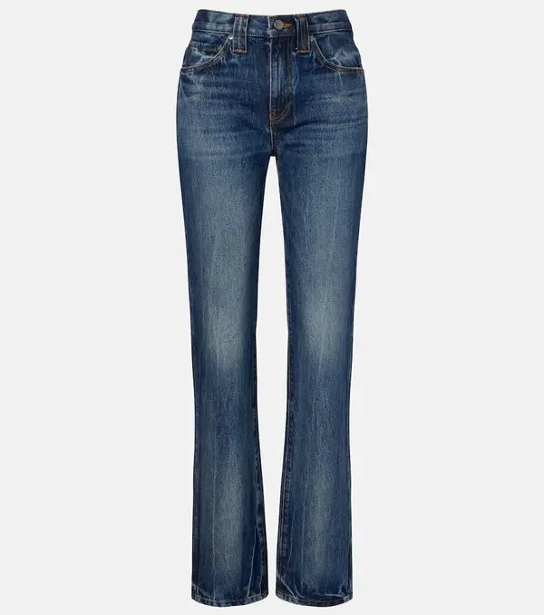 Khaite Farley High-rise Straight Jeans - Blue