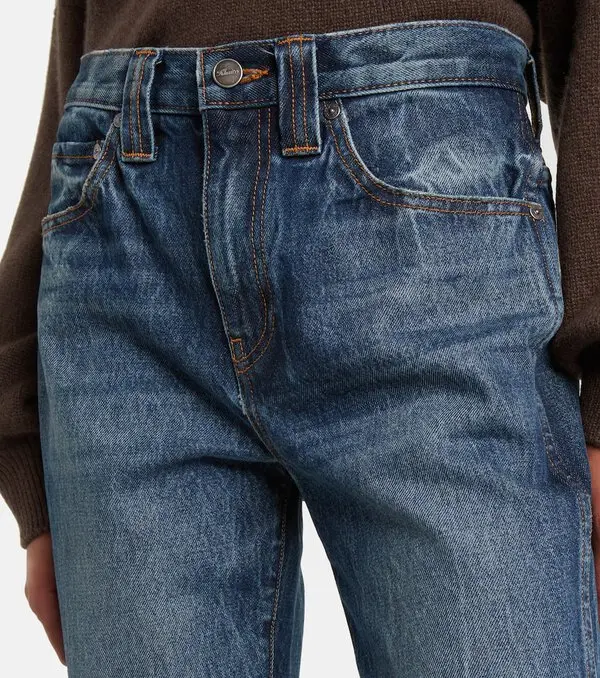 Khaite Farley High-rise Straight Jeans - Blue