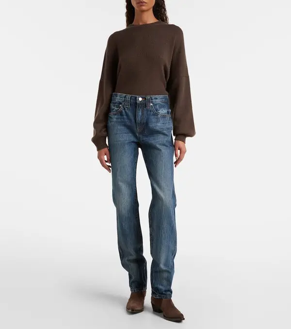 Khaite Farley High-rise Straight Jeans - Blue