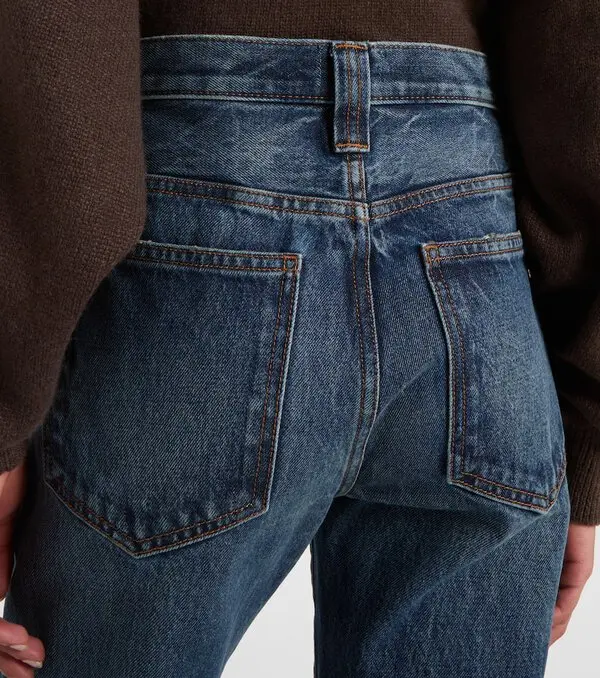 Khaite Farley High-rise Straight Jeans - Blue