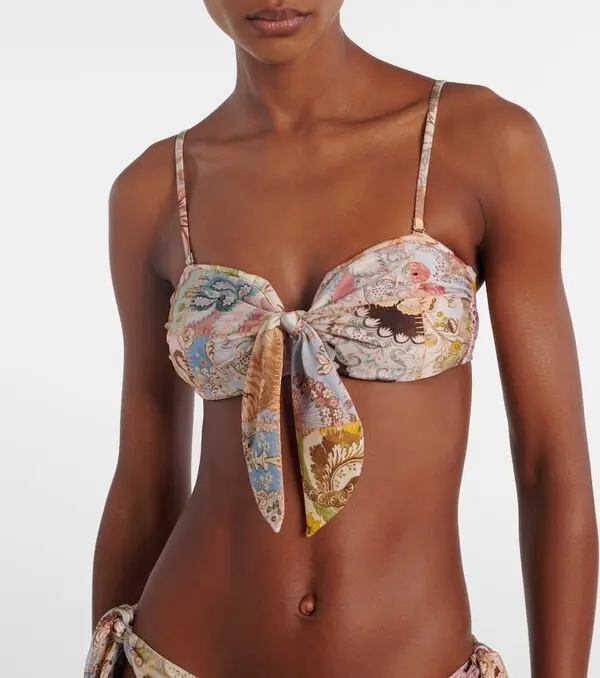 Zimmermann Daylight Printed Bikini Top