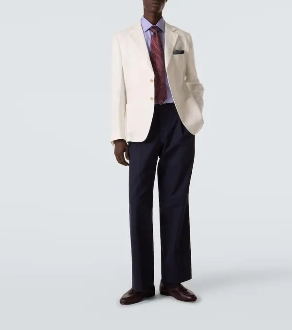 Charvet Checked Cotton Poplin Shirt