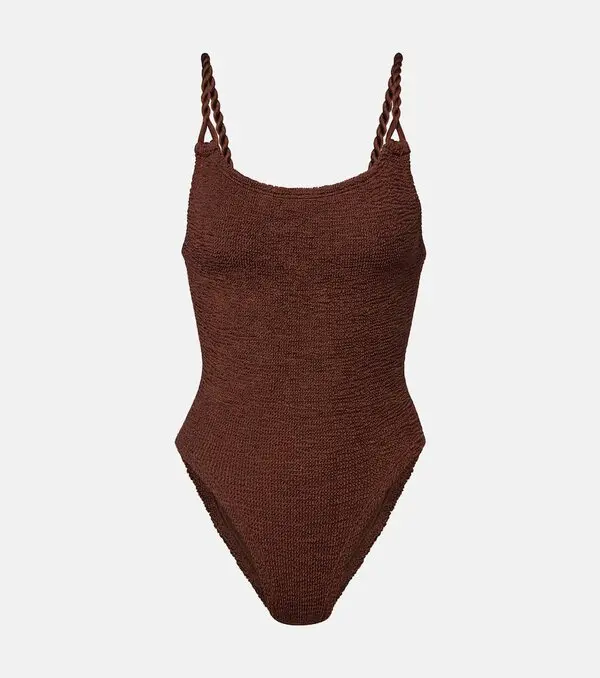 Hunza G Camille One Piece Swimsuit - Brown