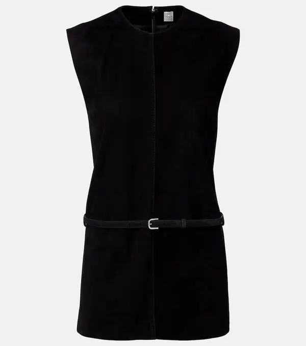 TOTEME Belted Suede Minidress