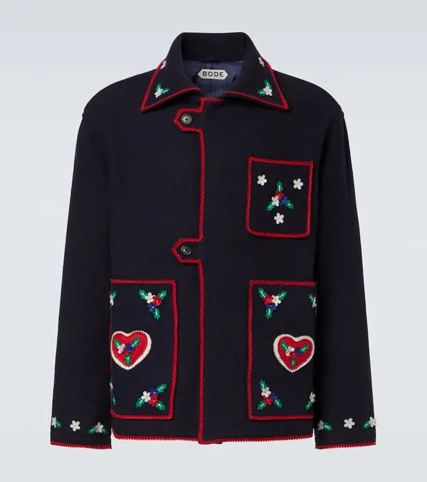 BODE Carroll Embroidered Wool Jacket