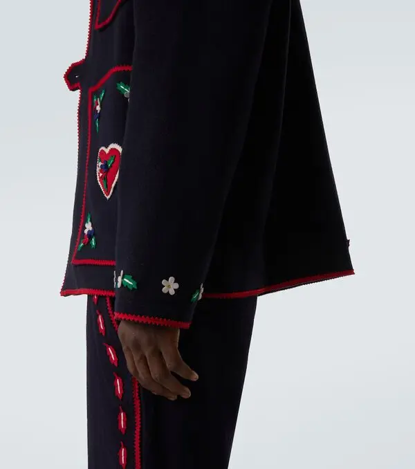 BODE Carroll Embroidered Wool Jacket