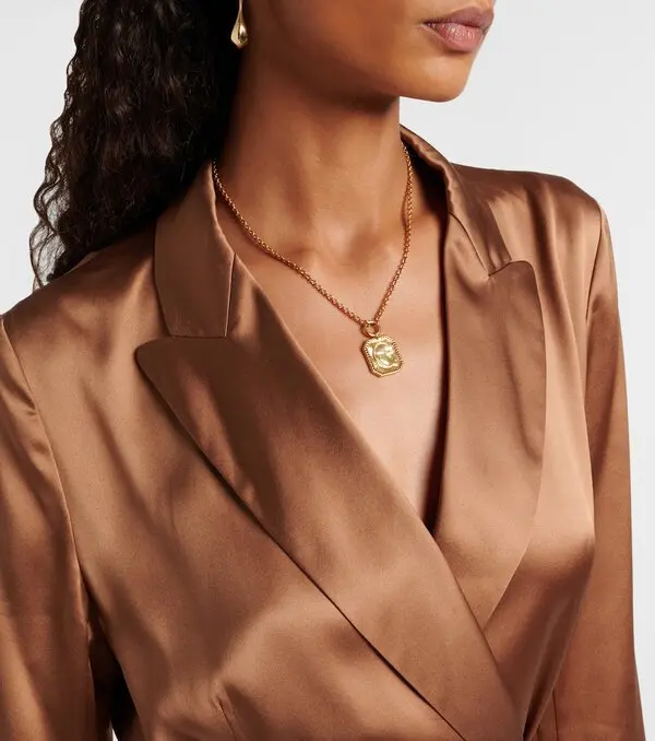 JOSEPH Archer Double-breasted Silk Satin Blazer - Brown