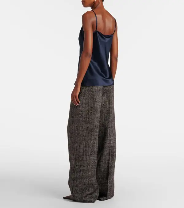 JOSEPH Clea Silk Satin Camisole - Blue