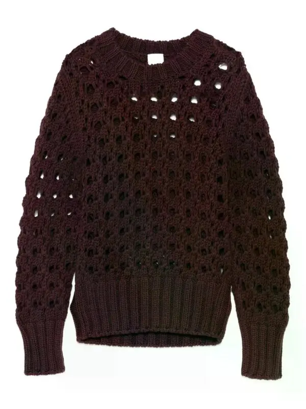 Eleventy Open-knit Crew-neck Sweater