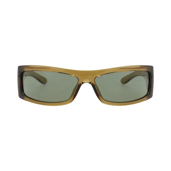 Gucci Shield-frame Injection Sunglasses - Brown