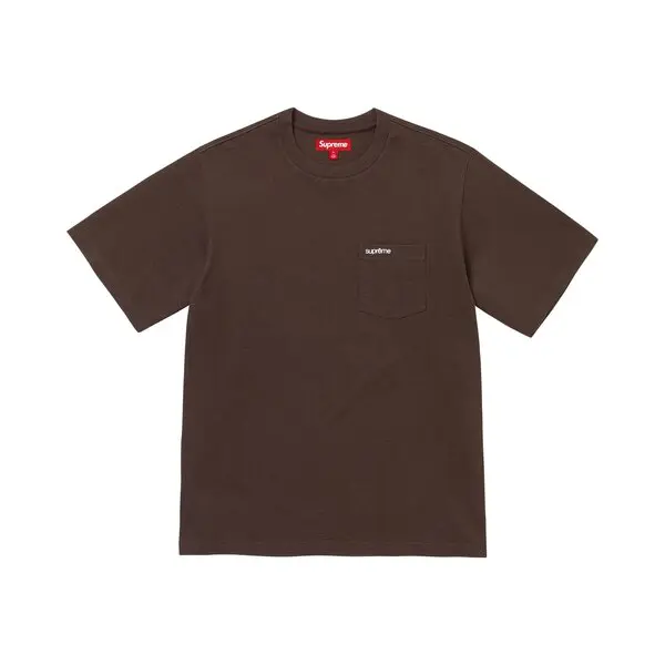 Supreme Short-sleeve Pocket Tee - Brown