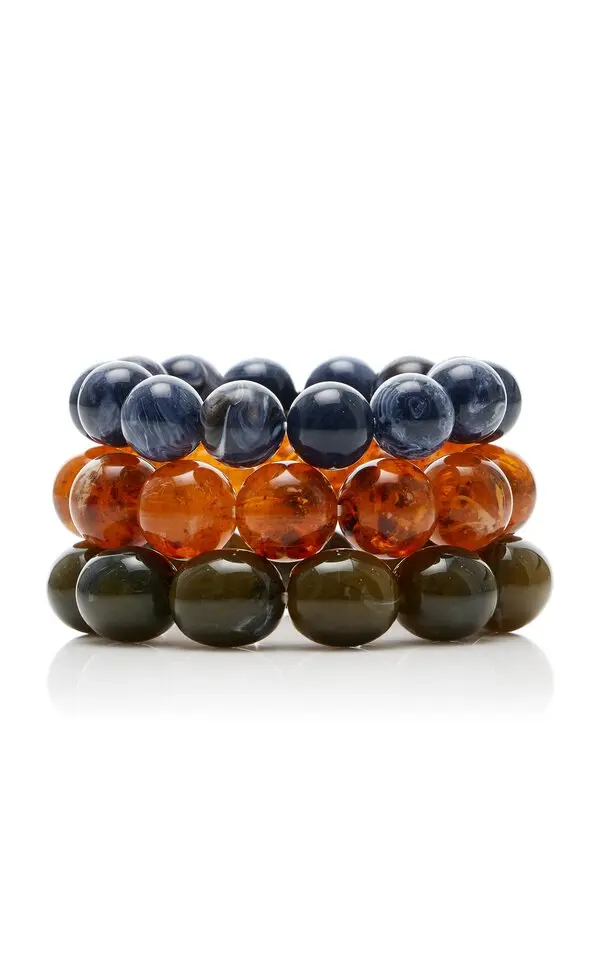 BEN-AMUN Set-of-three Beaded Bracelets