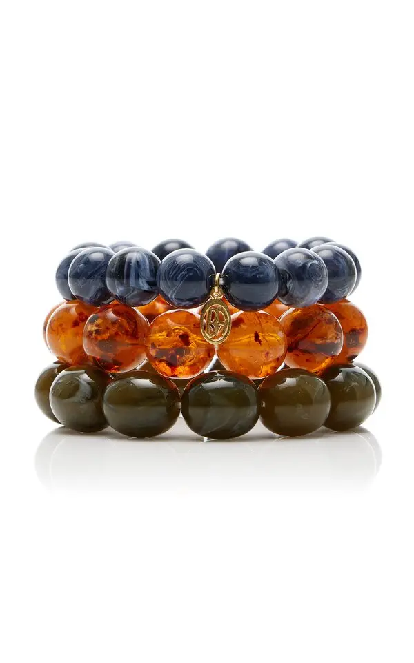 BEN-AMUN Set-of-three Beaded Bracelets