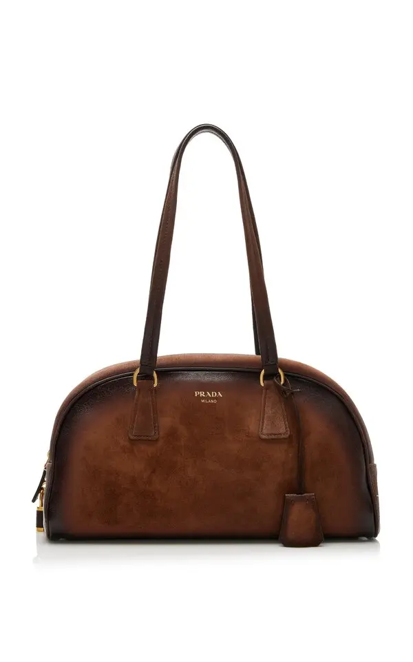 Prada Medium Suede Bowling Bag