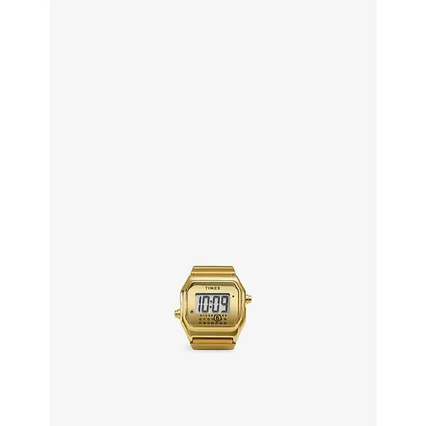 Timex® X Mm6 Maison Margiela T80 Digital Ring Watch - Gold