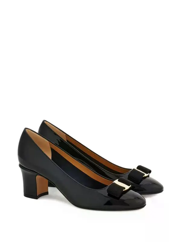 FERRAGAMO Vara Bow-detail Pumps - Black