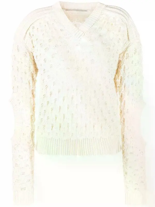Stella McCartney Open-knit Jumper - Neutrals