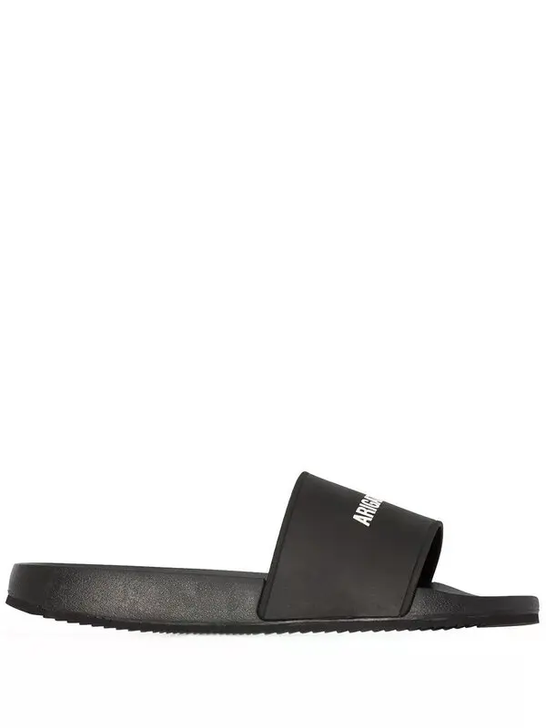 Axel Arigato Logo Print Slides - Black
