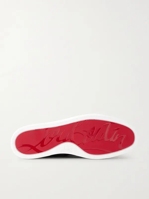 CHRISTIAN LOUBOUTIN St Louis Suede Slip-on Sneakers