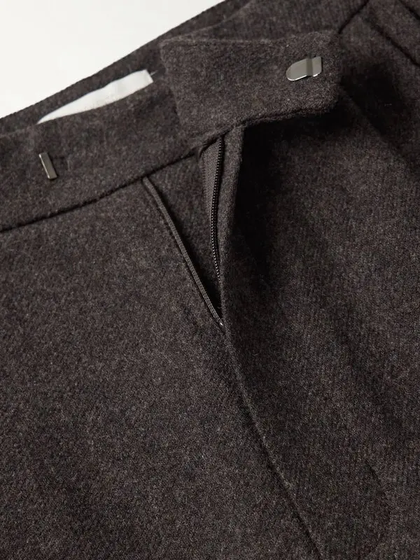 AMOMENTO Tapered Wool Trousers